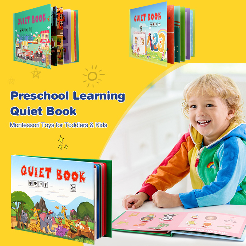 Montessori Busy Book Quiet Book Early Learning Educational Toys ...