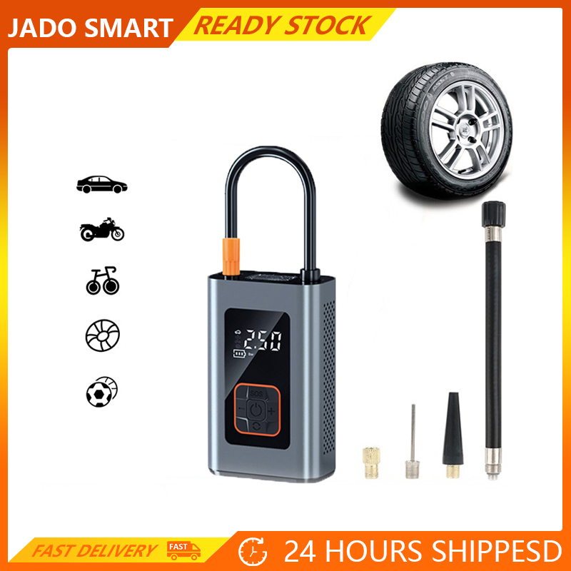 JADO Air Pump Compressor Portable Electric Tire Inflator Cordless for ...