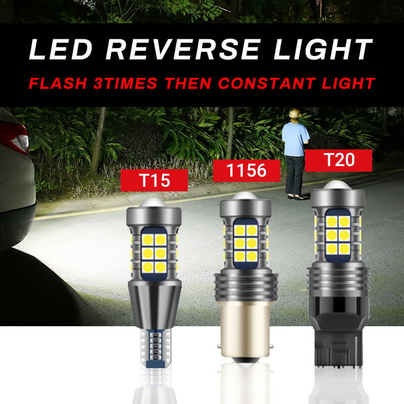 【1PCS】27LED Car LED Reverse Light Bulb Flash & Non Flash T15/W16W T20 ...