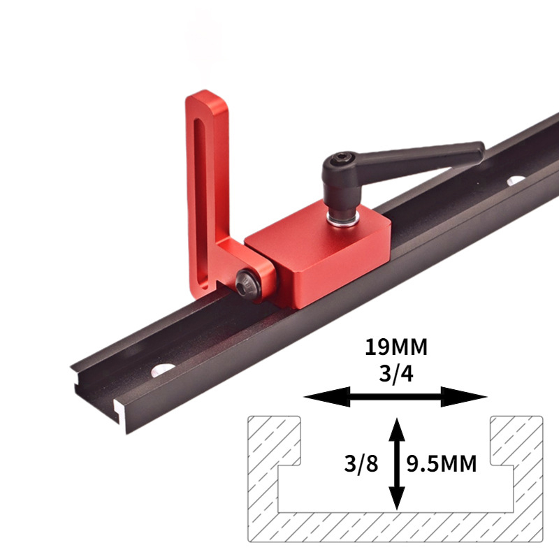 Miter Track Stop T-Slot T-Tracks Stop Chute Locator Aluminium Alloy ...