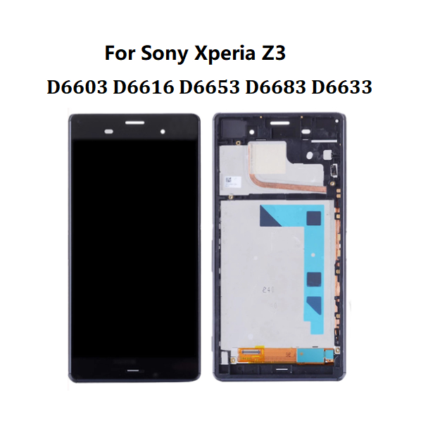 LCD with Frame For Sony Xperia Z3 D6603 Z3 Compact Mini D5802 LCD ...