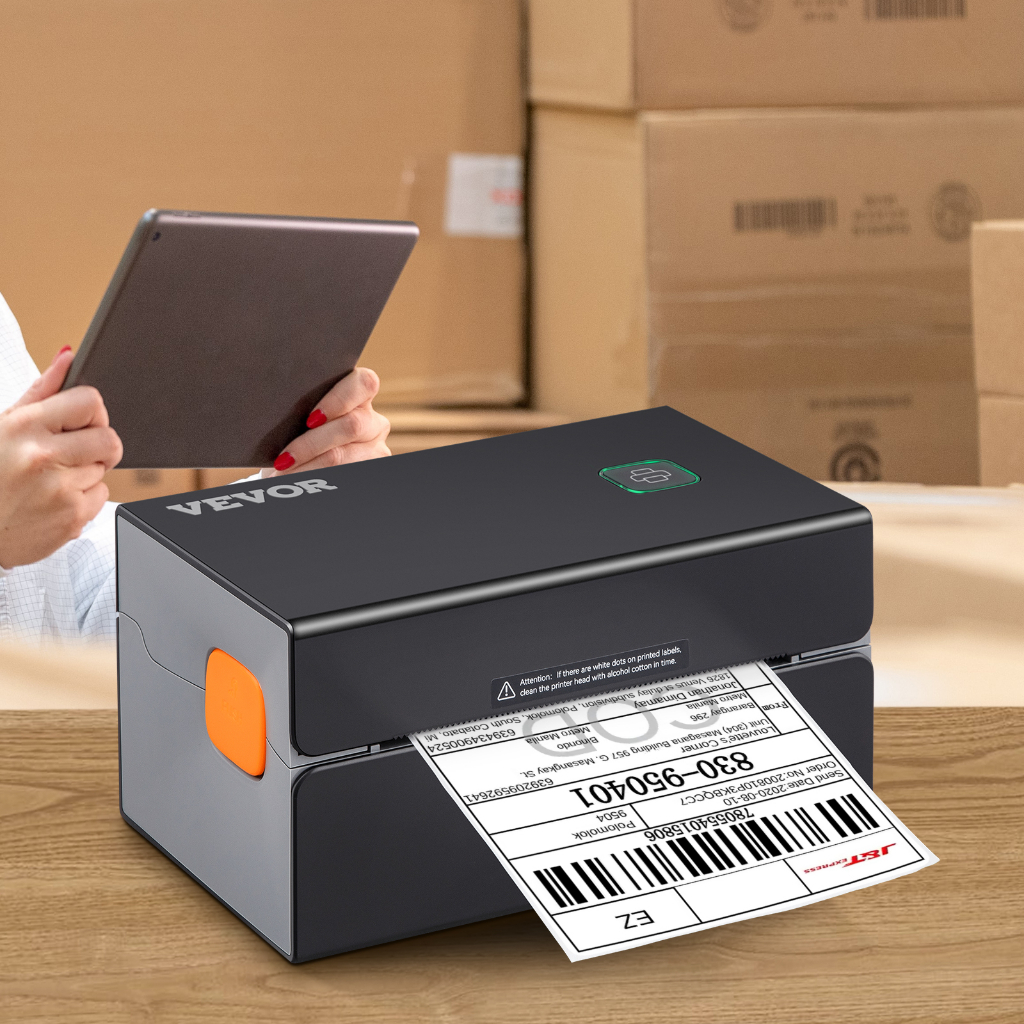 VEVOR Thermal Label Printer HD(300DPI) Shipping Label Printer w/Auto ...