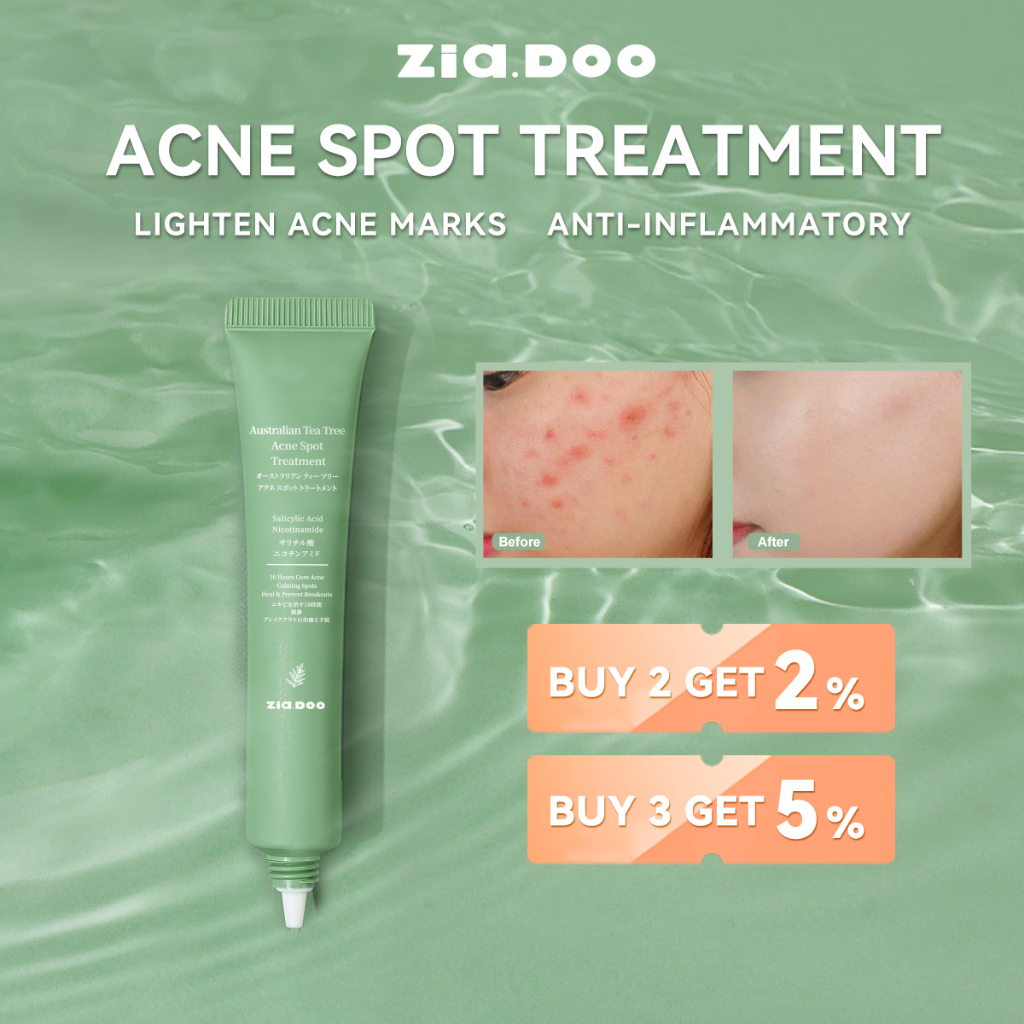 ZIA.DOO Tea Tree Acne Gel 20g Anti-Acne Gel Remove Acne Marks Acne ...