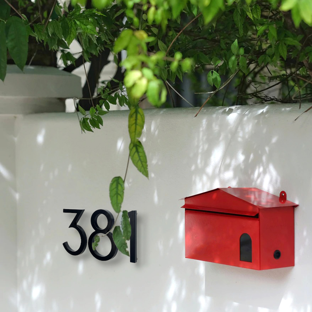 BREA THE HOME 125mm Floating House Number Modern Door Home Outdoor 5 in ...