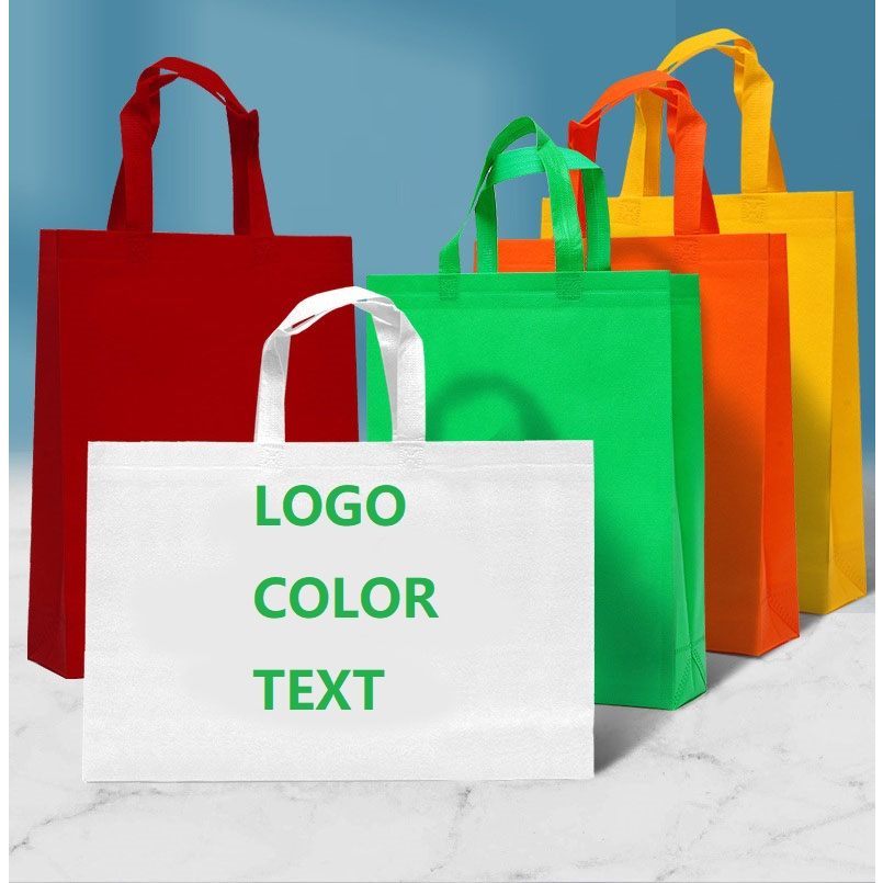 non woven bag print logo in colorful | Shopee Malaysia