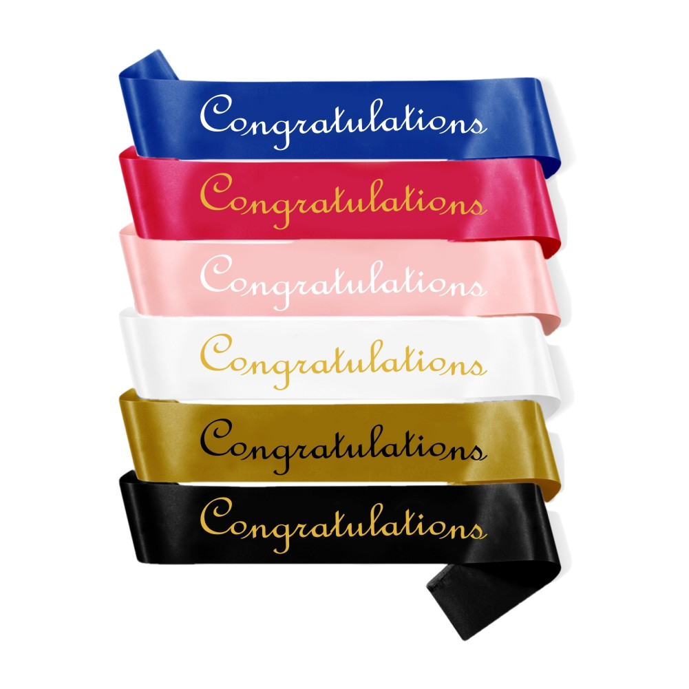 【New Design】 CONGRATULATION Sash Graduation Party Accessory Decoration ...