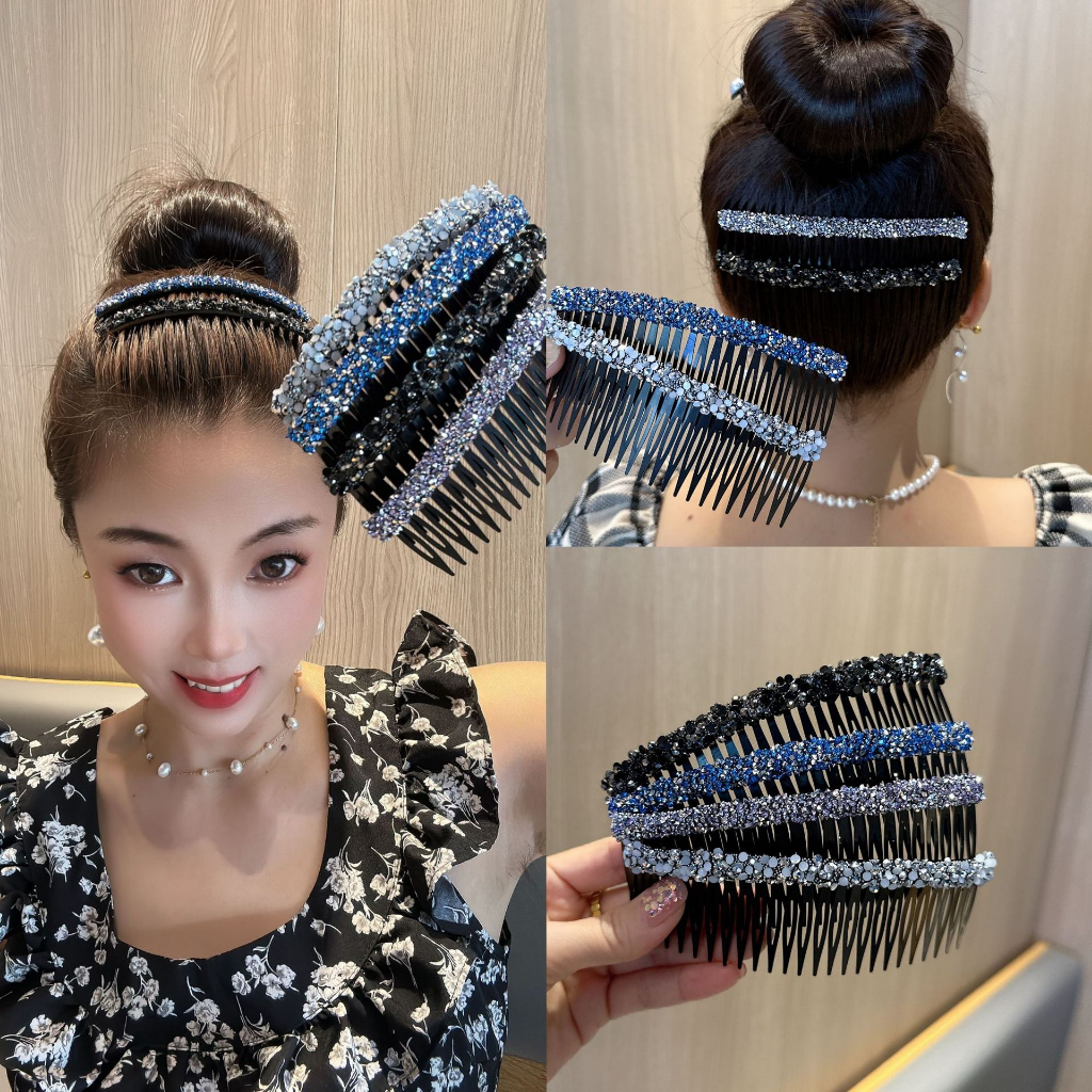 BlingBling Hair Comb Broken Diamond Decorative Forehead Broken Hair ...