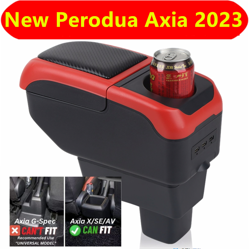 New Perodua Axia 2023 Center Console Armrest Box Adjustable Centre ...