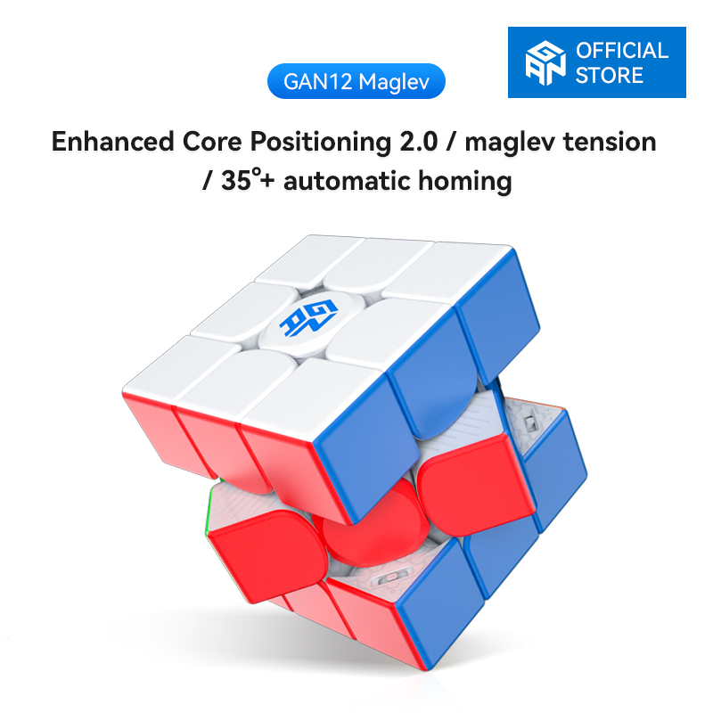 Gan Cube 12 Maglev UV 3x3 Sticker Less Speed Gans 356 Magic Puzzle Toys ...