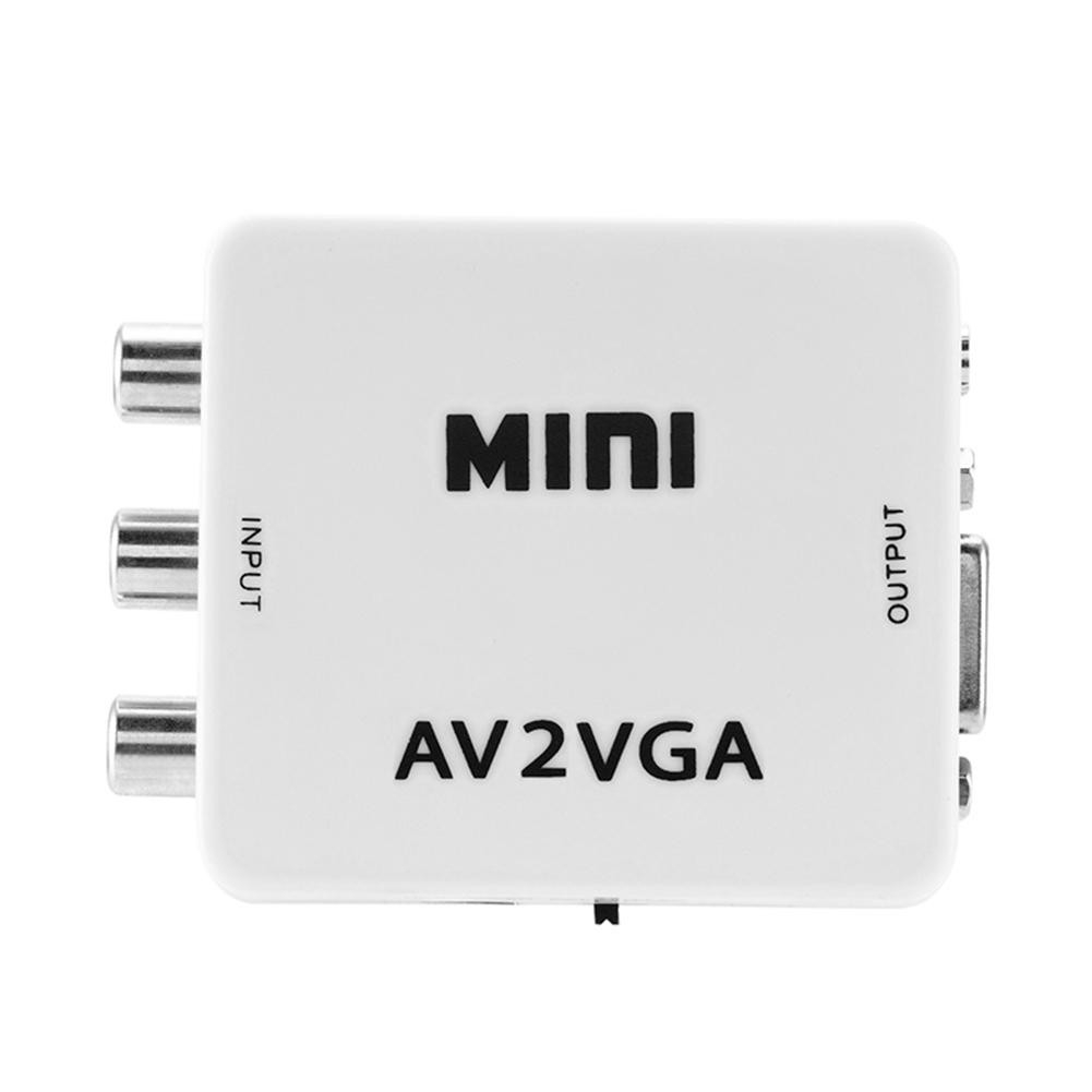 Mini HD AV to VGA Video Signal Converter AV RCA CVBS to VGA Video HDTV ...