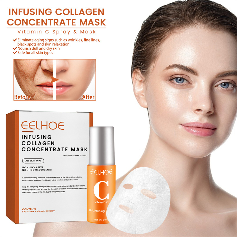 Collagen Film & Mist Kit Facial Skin Care Suit Vitamin C Highprime ...