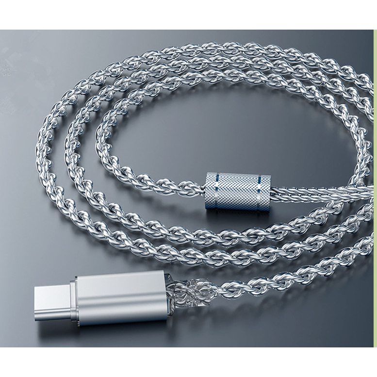 HiFi HD Virtual 7.1 Digital Signal TYPE-C Earphone Upgrade Cable for KZ ...