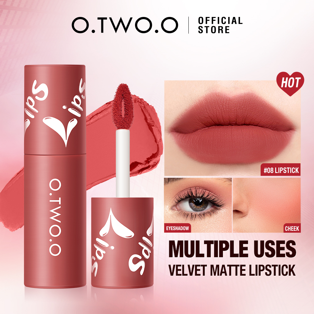 O.TWO.O Lip Mud Dual Use Lipgloss 8 Colors | Shopee Malaysia