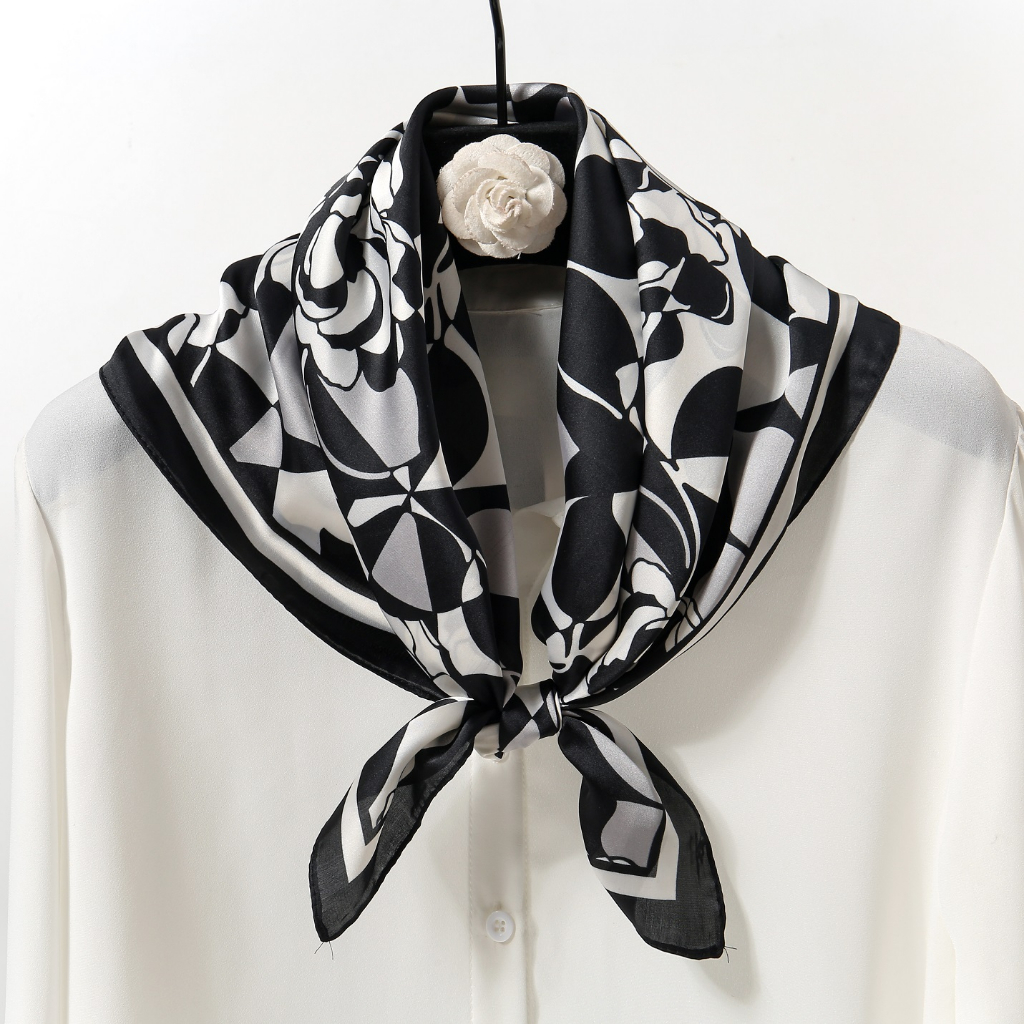 LISA Fashion Scarf 70x70cm Square Scarves Silk Feel Scarf Women's ...