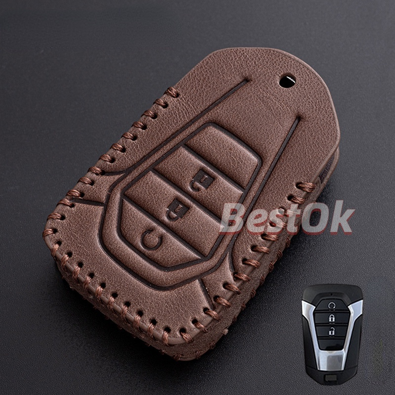 ISUZU leather Car Key Case Key Cover Key Shell For ISUZU D-MAX MUX ...