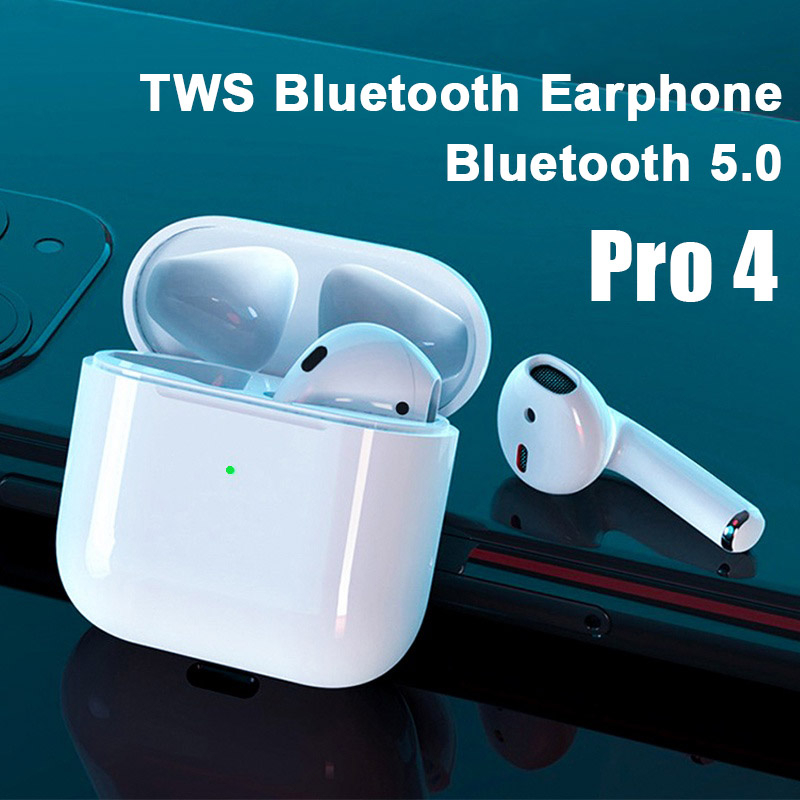 Pro 4 TWS Bluetooth Earphones Stereo Wireless 5.0 Bluetooth Headphones ...