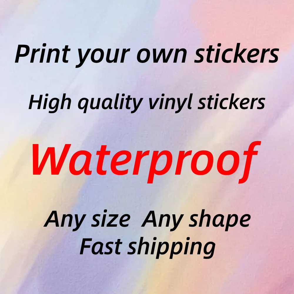 Customise Sticker Printing - Vinyl Sticker - Waterproof and Oil-proof ...