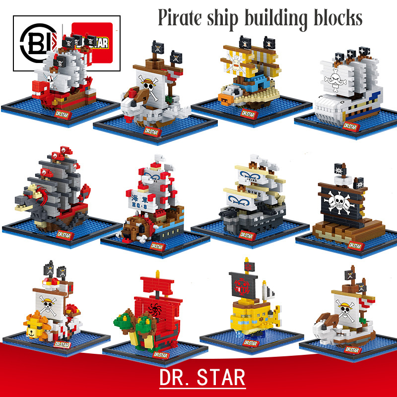 One Piece Pirate Ship Building Blocks Set 12 Types Of Supply Options