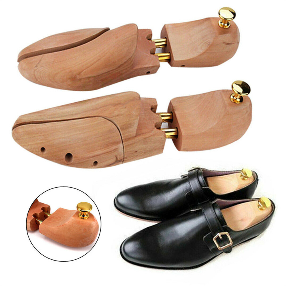 Heavy Duty Men's and Women Premium Cedar Wood Shoe Tree Twin Tube ...