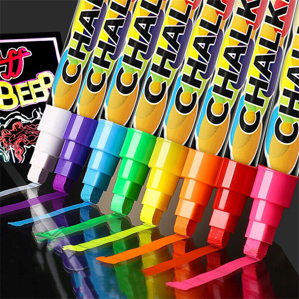 8 pcs Thick Liquid Chalk Window Marker Pen Cafe Pub Menu A-Board Sign ...