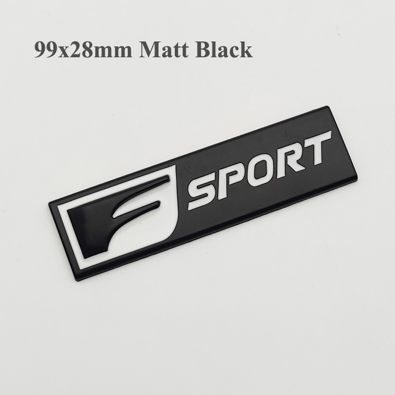 3D Metal Black Red Logo F SPORT Emblem FSPORT Nameplate Car Fender ...