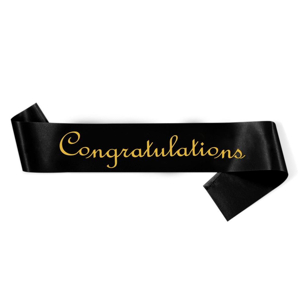 Congratulation Sash Graduation Party Accessory Decoration Party Favors ...