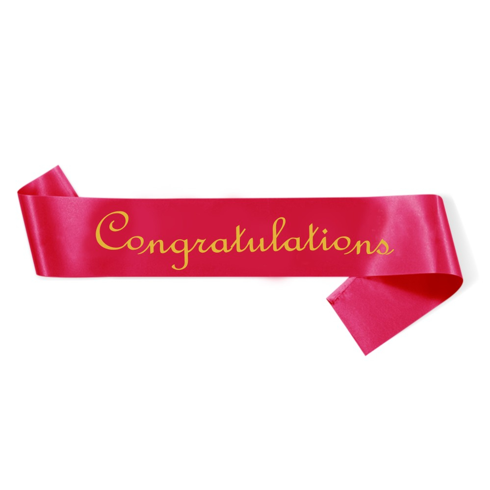 Congratulation Sash Graduation Party Accessory Decoration Party Favors ...