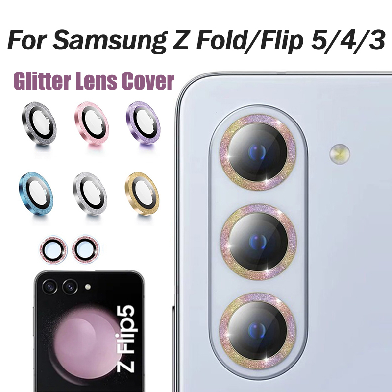 Glitter Lens Cover For Samsung Z Fold 6/Fold5/Flip 5/Fold 4 Camera Lens ...