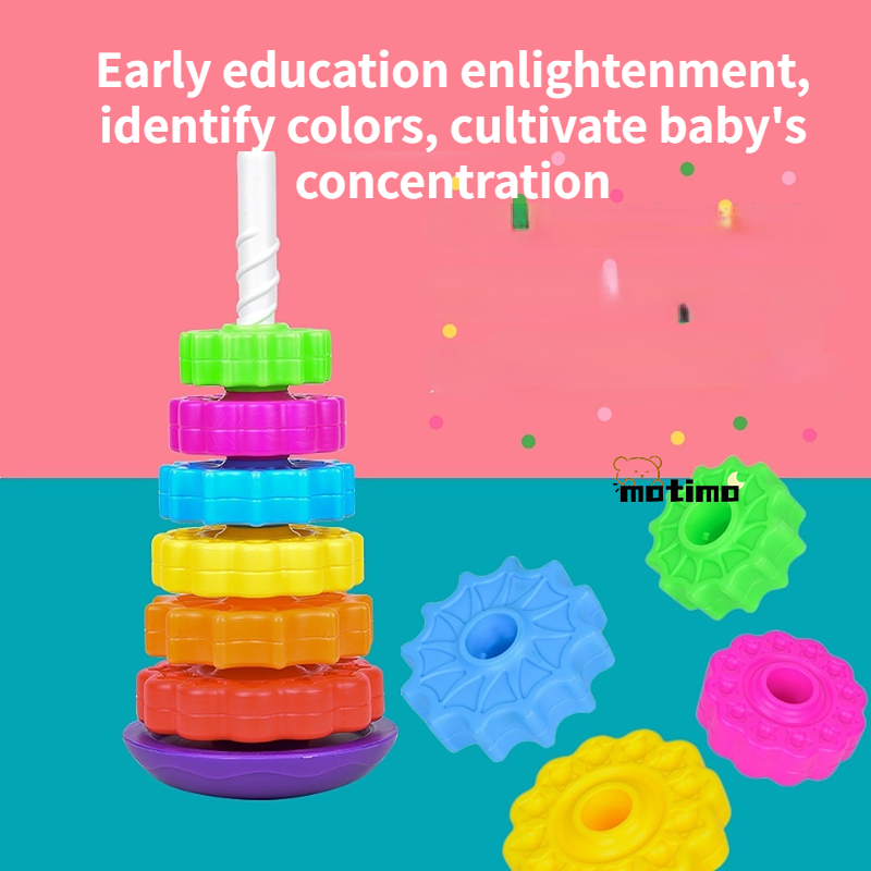 MOTIMO [From MY] Baby Spin stack Toy Early Intervention Toy Sautism ...