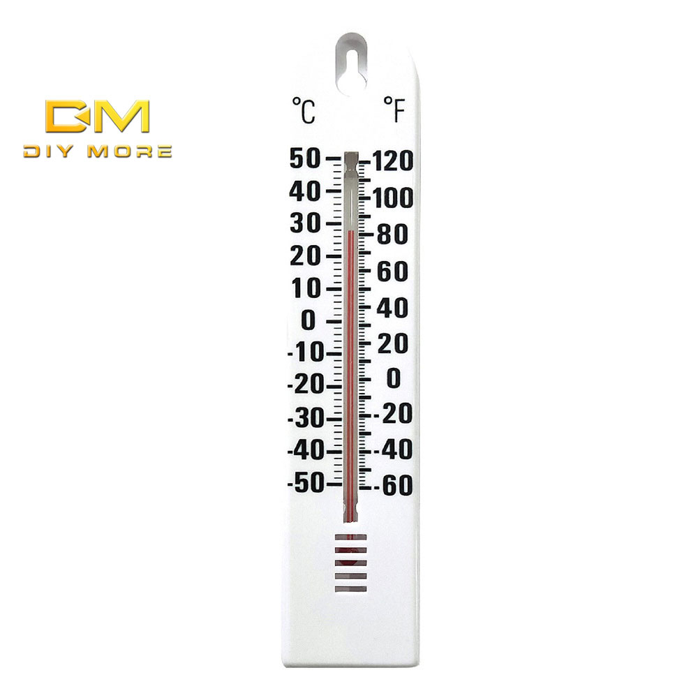 DIYMORE Wall Thermometer Indoor Home Office Wall Mounted Weather ...
