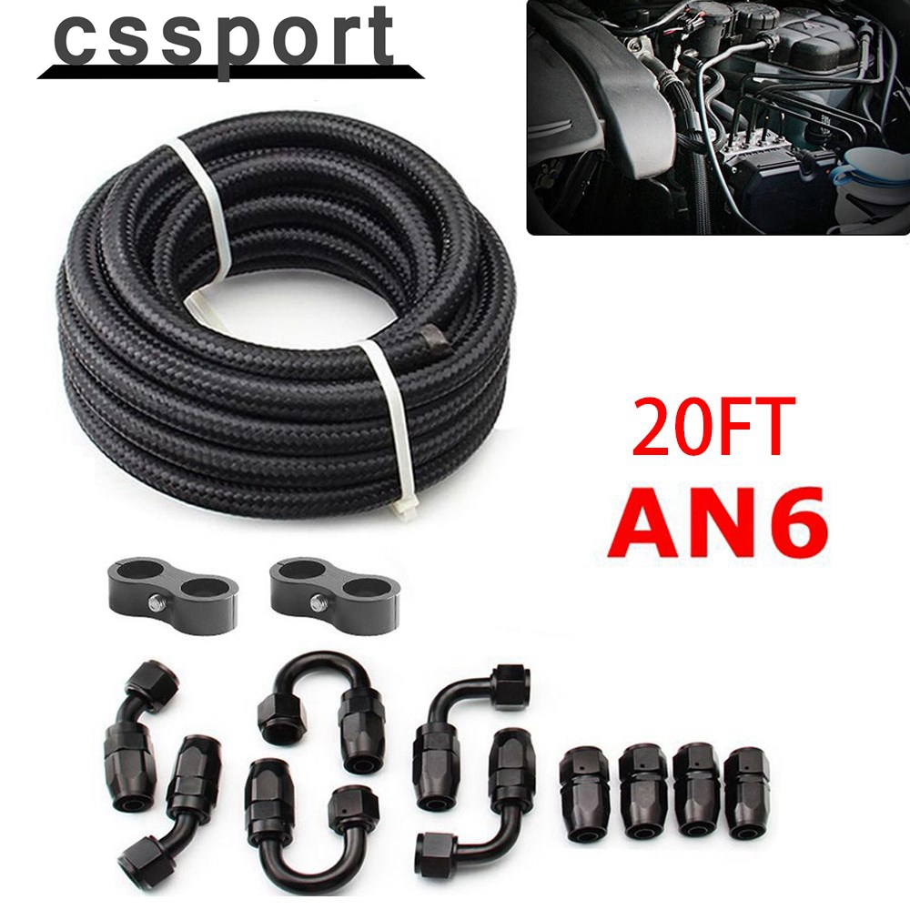 6AN AN6 Oil Fuel Fittings Hose End 0+45+90+180 Degree Oil Adaptor Kit ...