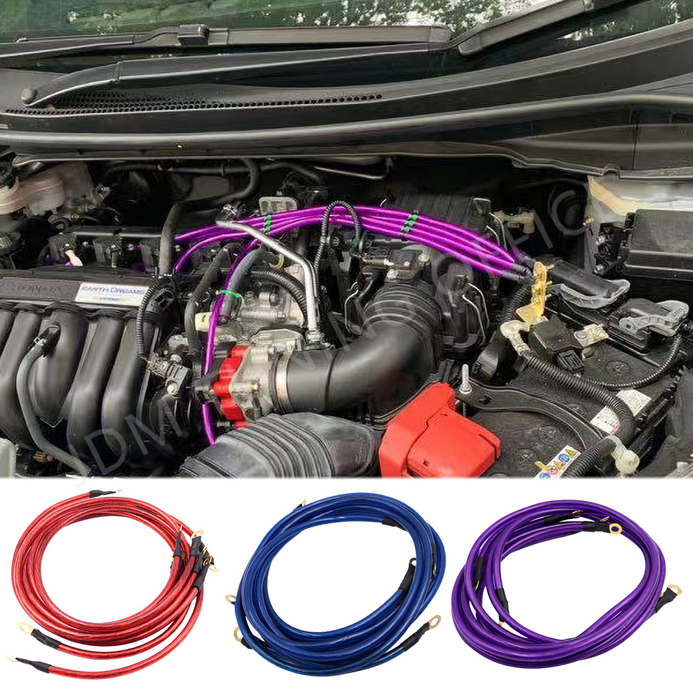 Universal 5 Point Car HKS MDK Grounding Wire Kit Earth Ground Cables ...