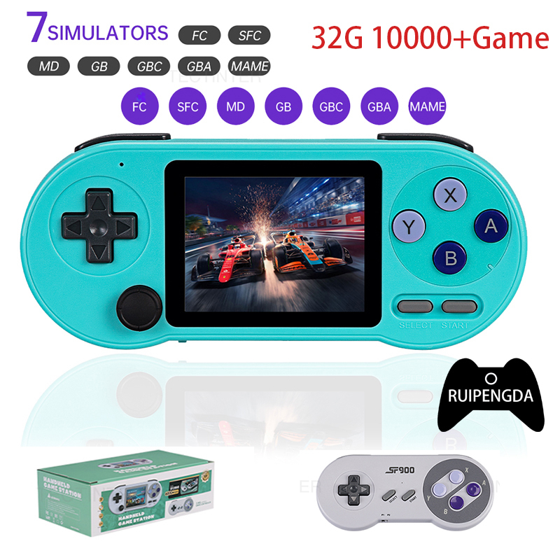 SF2000 Handheld Game Player 3 inch IPS Screen Portable Mini Video Game ...