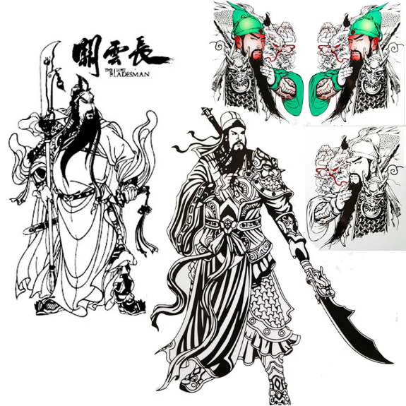 Large truck stickers, Daguangong car stickers, personalized Guan Yu, Wu ...