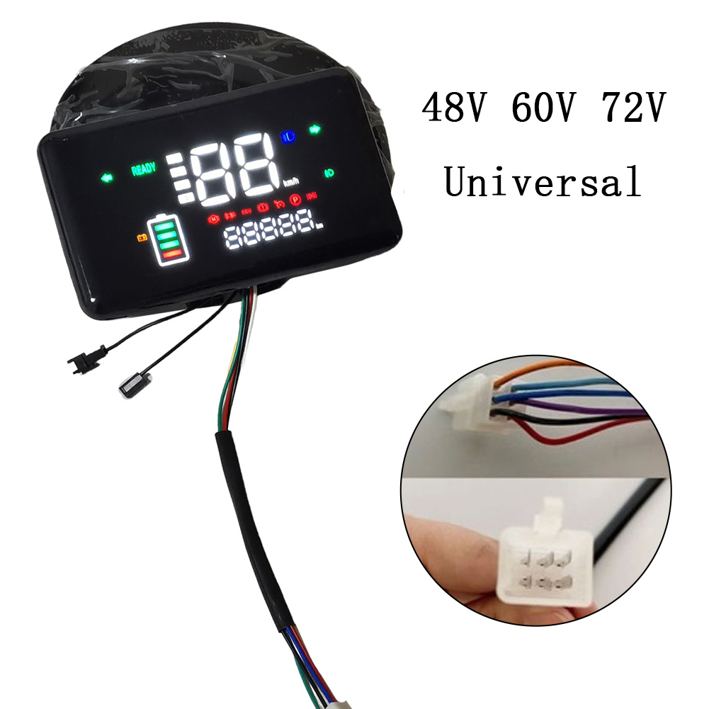 48V 60V 72V LCD Digital Speedometer Ebike Display Panel for Electric ...