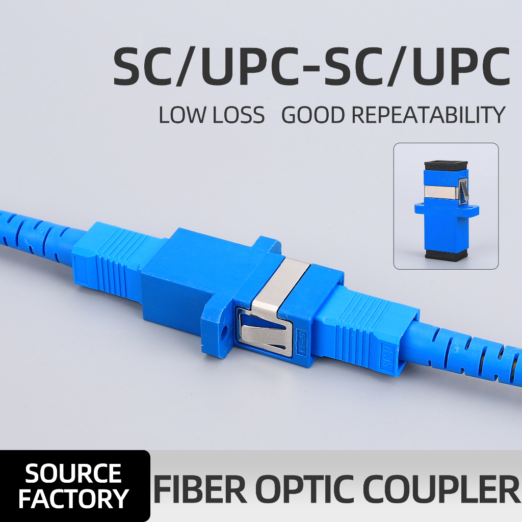 5Pcs FTTH SC-SC Fiber Optic Adaptor SC-SC Coupler SC Female to SC ...