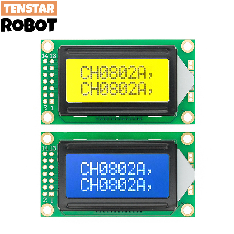 0802 Lcd 8x2 Character Lcd Display Module 5v Lcm Blue Backlight For