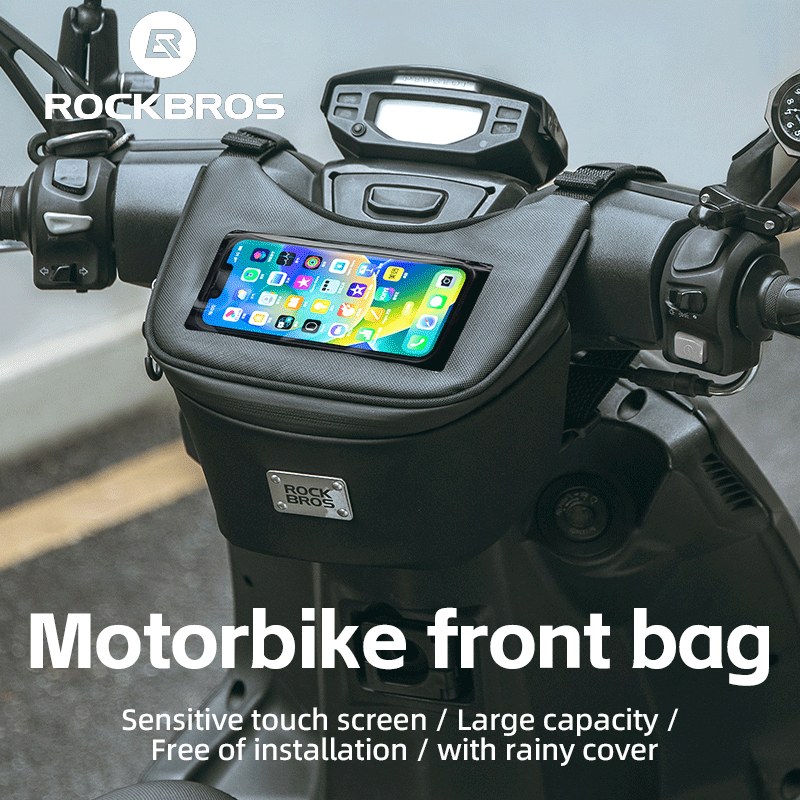 【MY Delivery】ROCKBROS Motorcycle Bag Box Motor Front 6.2 Inches ...