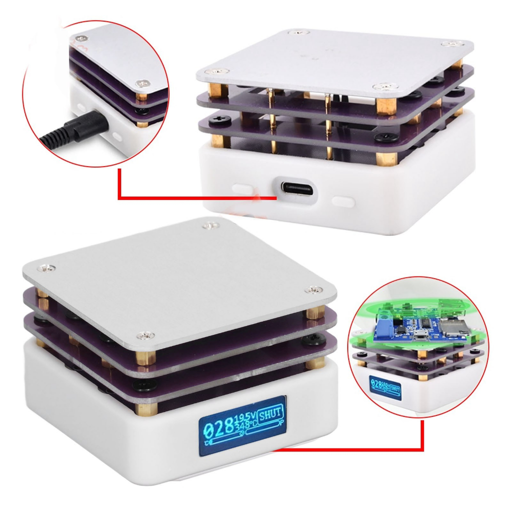 Heating Soldering Plate Welder Hot Preheating Chip Welding Station 20V ...
