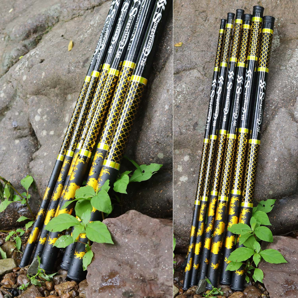 Telescopic Hard Fishing Rod Carbon Fiber 5-12 Sections Strong Super ...