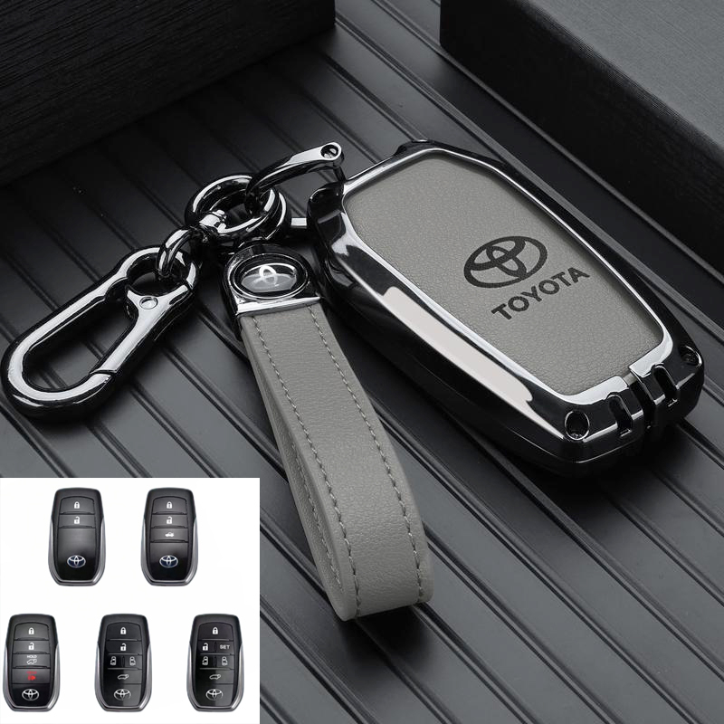 alloy leather protect Key Cover Key Case For Toyota Alphard VELLFIRE ...