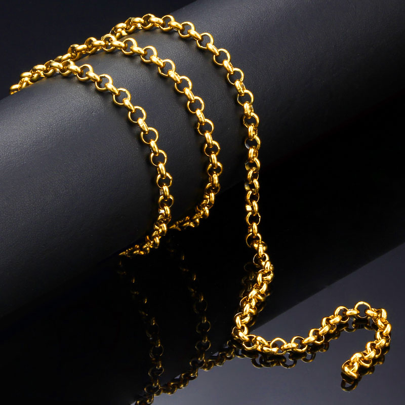 1 Meter Width 3/5/7/9mm Never Fade Stainless Steel Necklace O-Ring ...