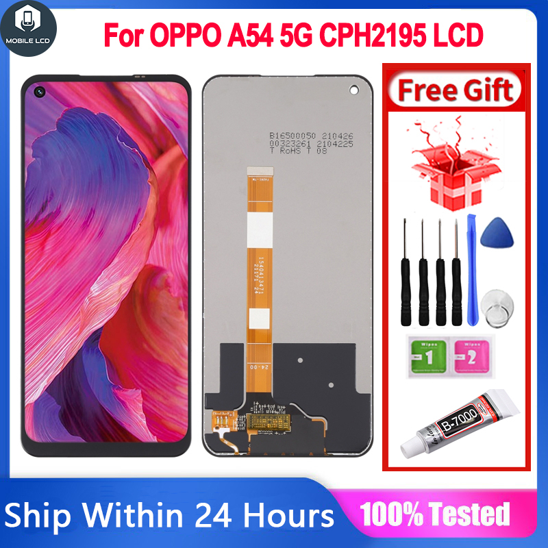 Original LCD Screen and Digitizer Full Assembly for OPPO A54 5G CPH2195 Display Phone Touch ...