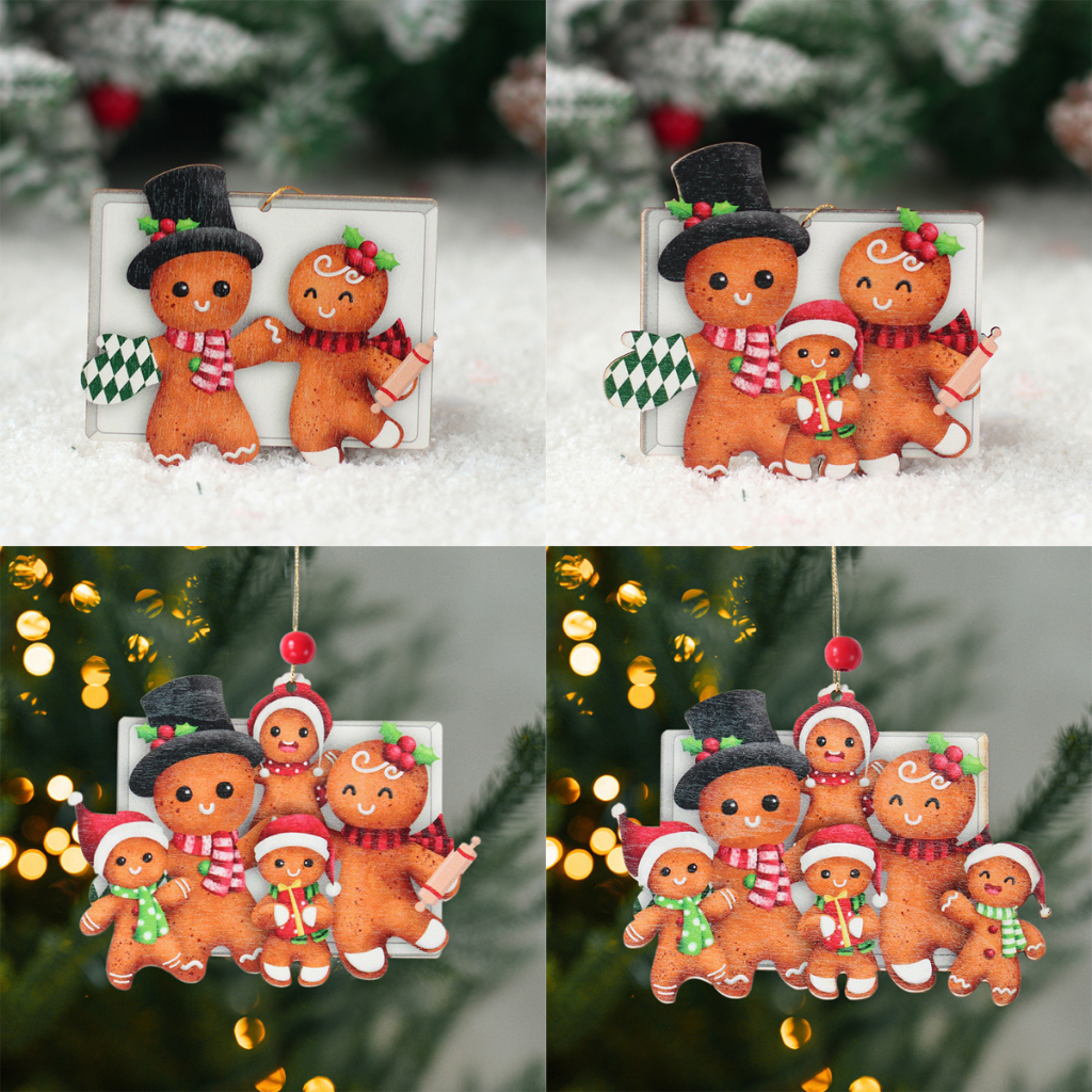 Gingerbread Man Themed Pendants Christmas Tree Decor Christmas Hanging ...