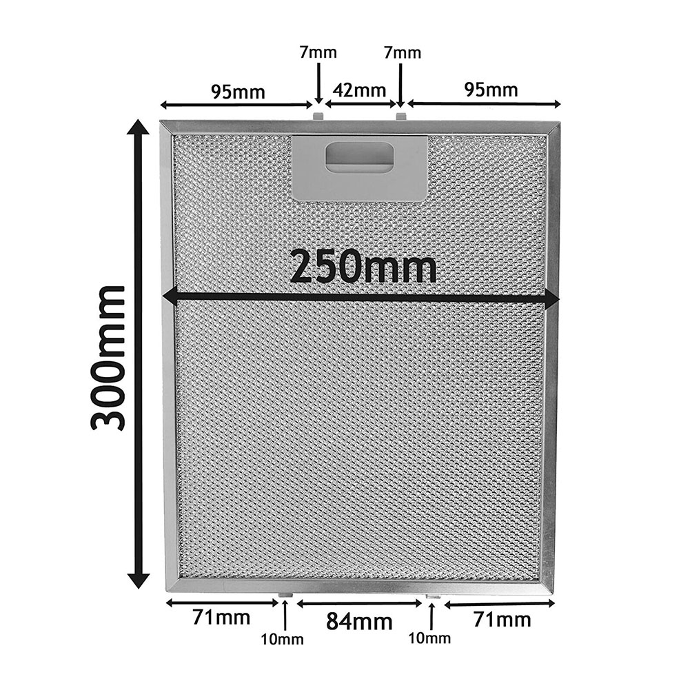 Cooker Hood Filters Metal Mesh Extractor Vent Filter 318 x 258 x 9mm ...