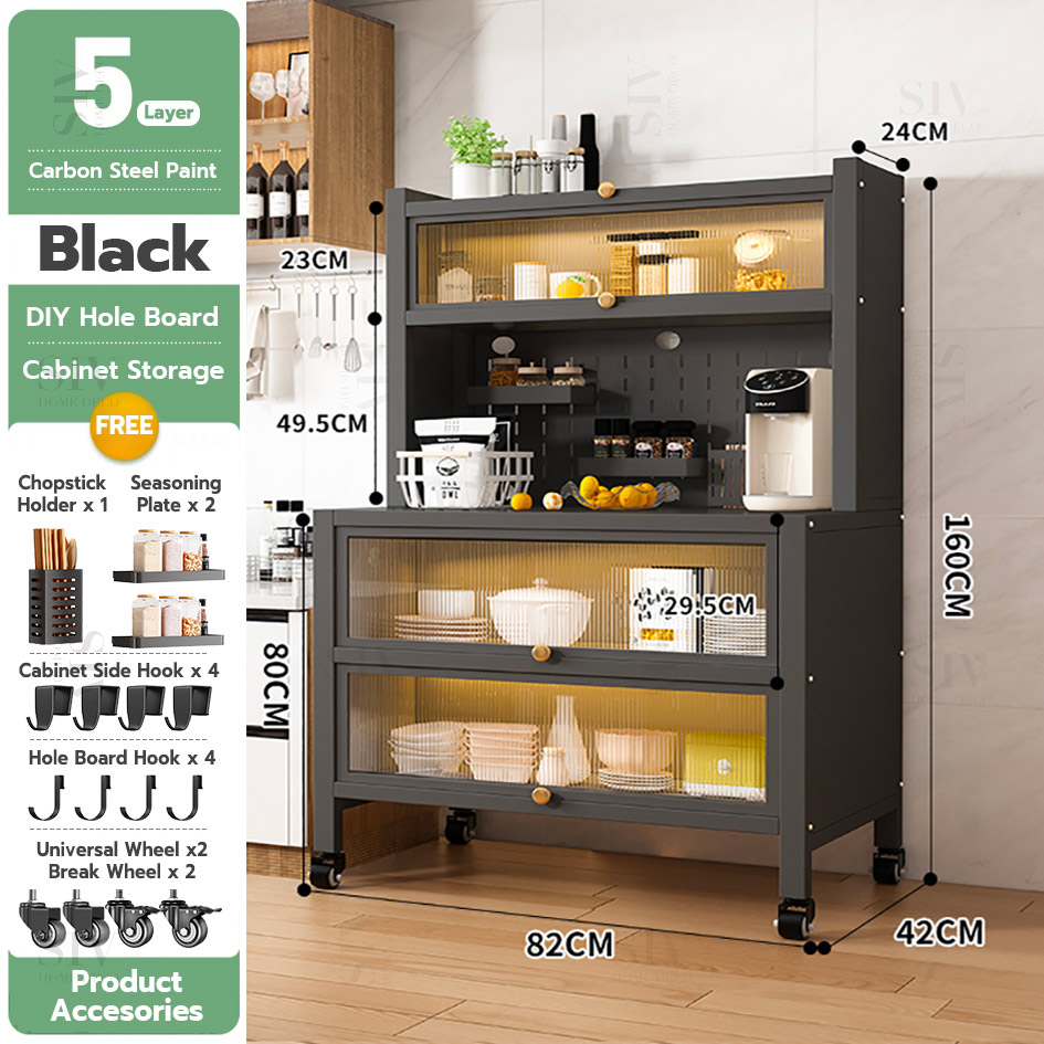 Uliance Kitchen Cabinet Kabinet Dapur Almari Dapur Cabinet Dapur Rack ...