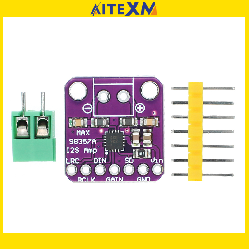 Max98357 I2S 3W Class D Amplifier Breakout Interface Dac Decoder Module ...