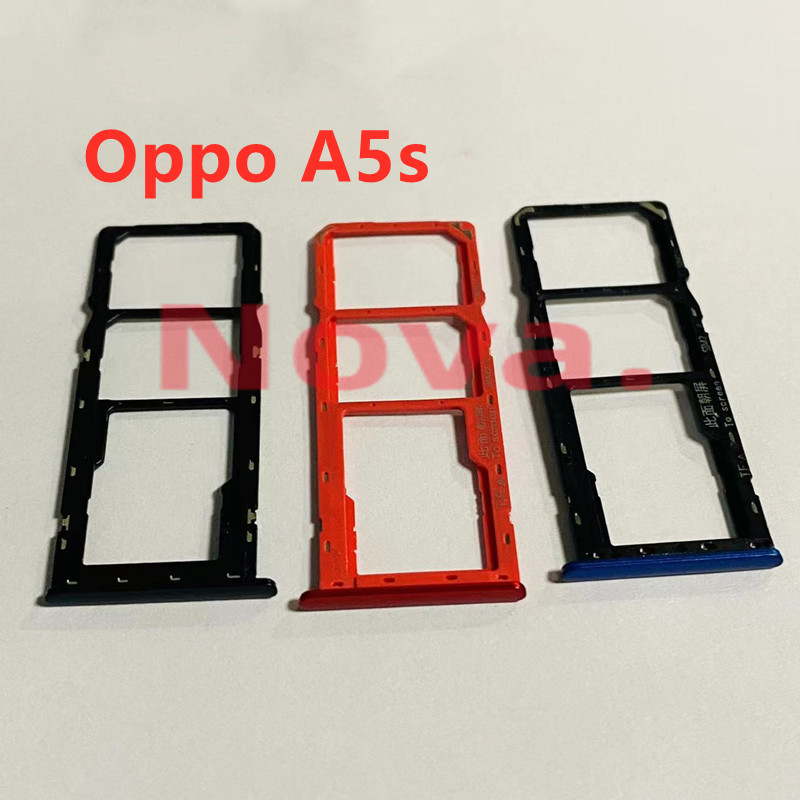 SIM Card Tray For OPPO A5S Simtray Holder Slot Adapter Cellphone ...