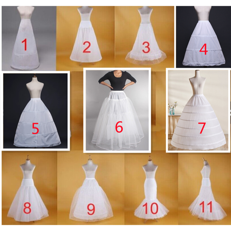 Multiple Styles Bridal Petticoat Women Underskirt Crinoline for Wedding ...