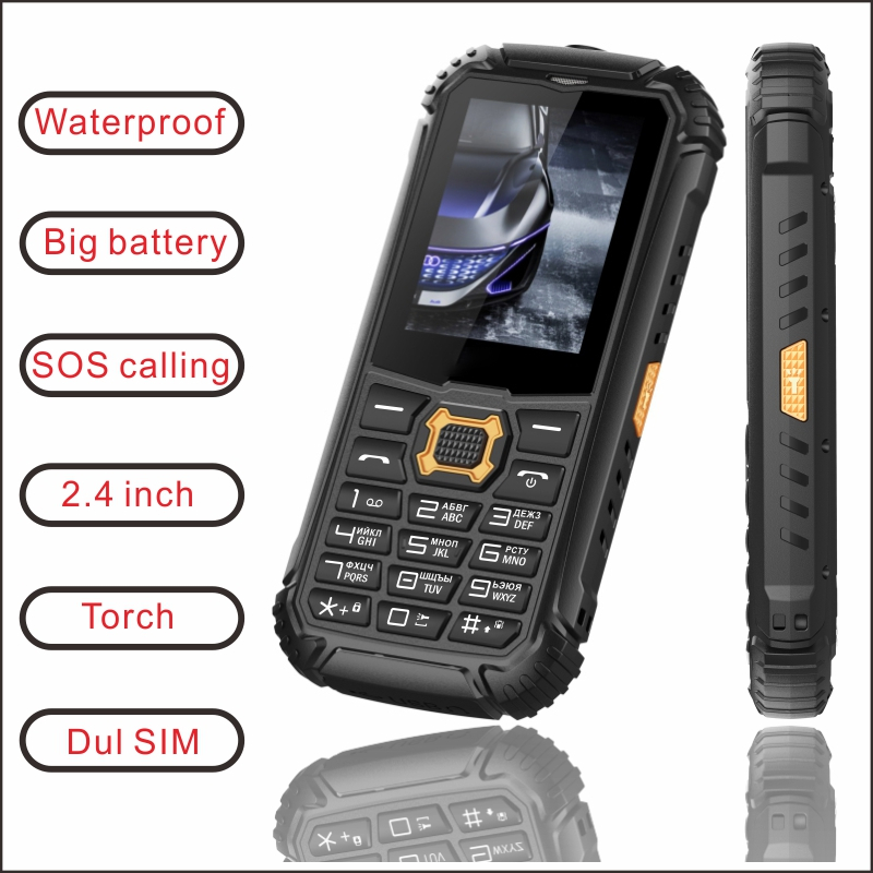 EAOR 2G GMS Feature SOS IP68 Rugged Waterproof Dustproof Keypad typ-c ...
